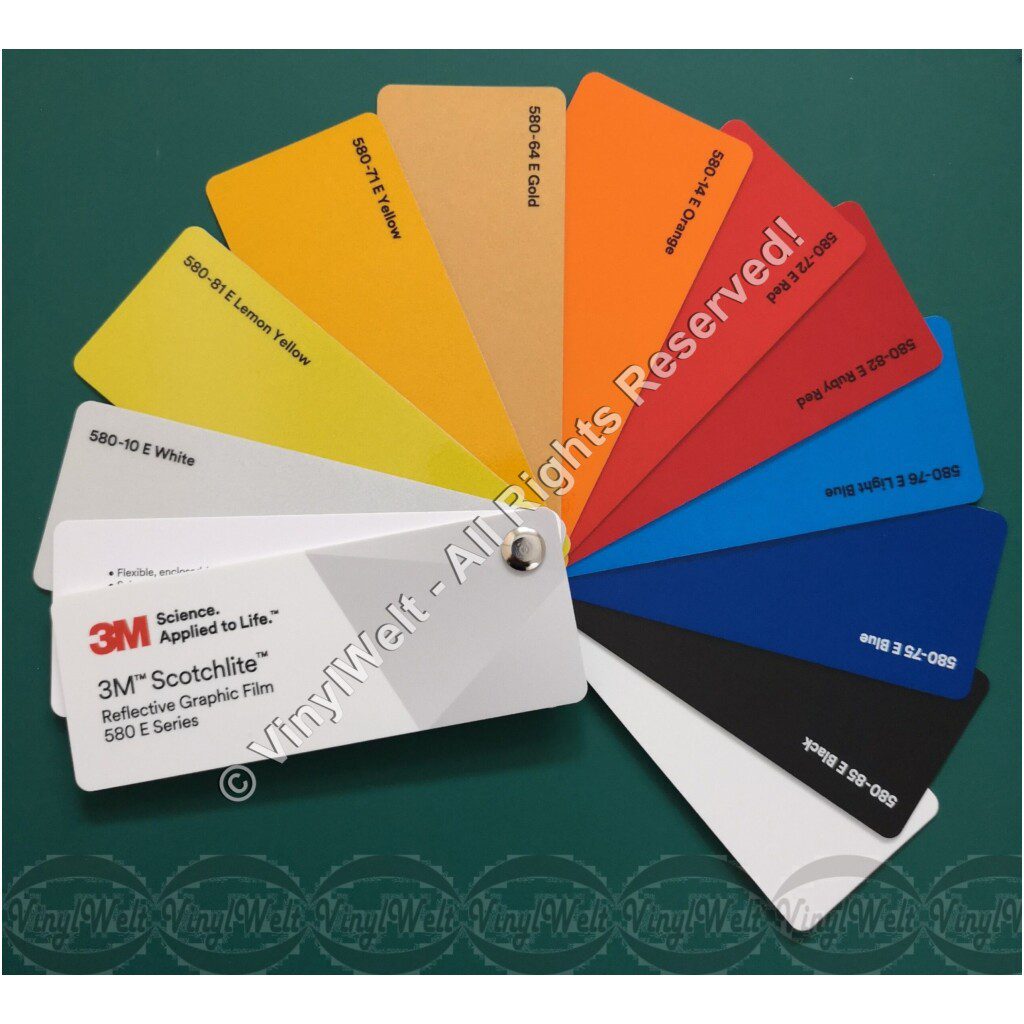 Farbfächer 3M - Scotchlite™ Reflective Graphic Film 580E